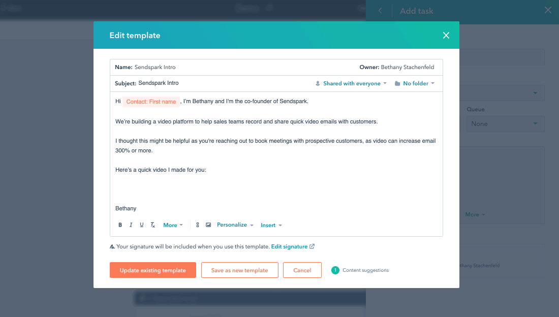 How to Send Videos in Hubspot Sales Hub Emails